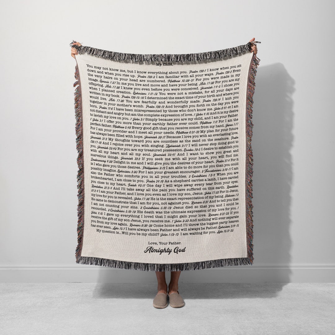Christian Art Gifts Woven Blankets Godly Gifts for Her Christian Throw ...