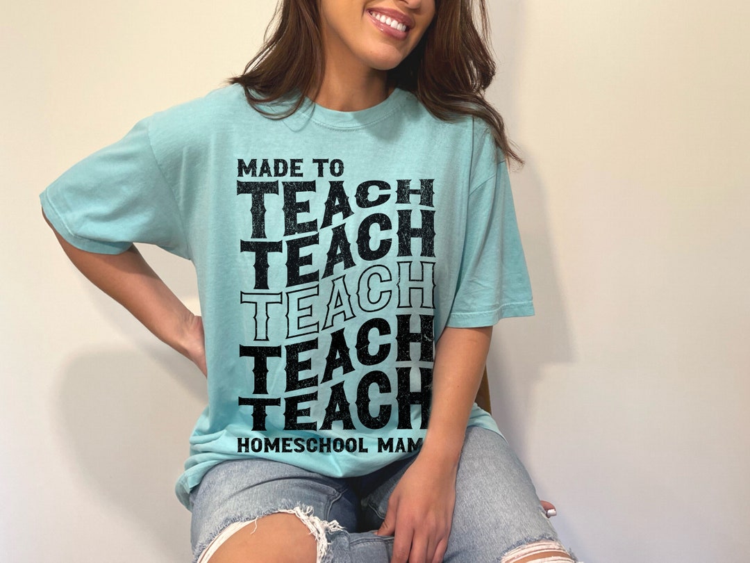 Christian Homeschool Mama Shirt Made to Teach Homeschool Mom Shirt ...