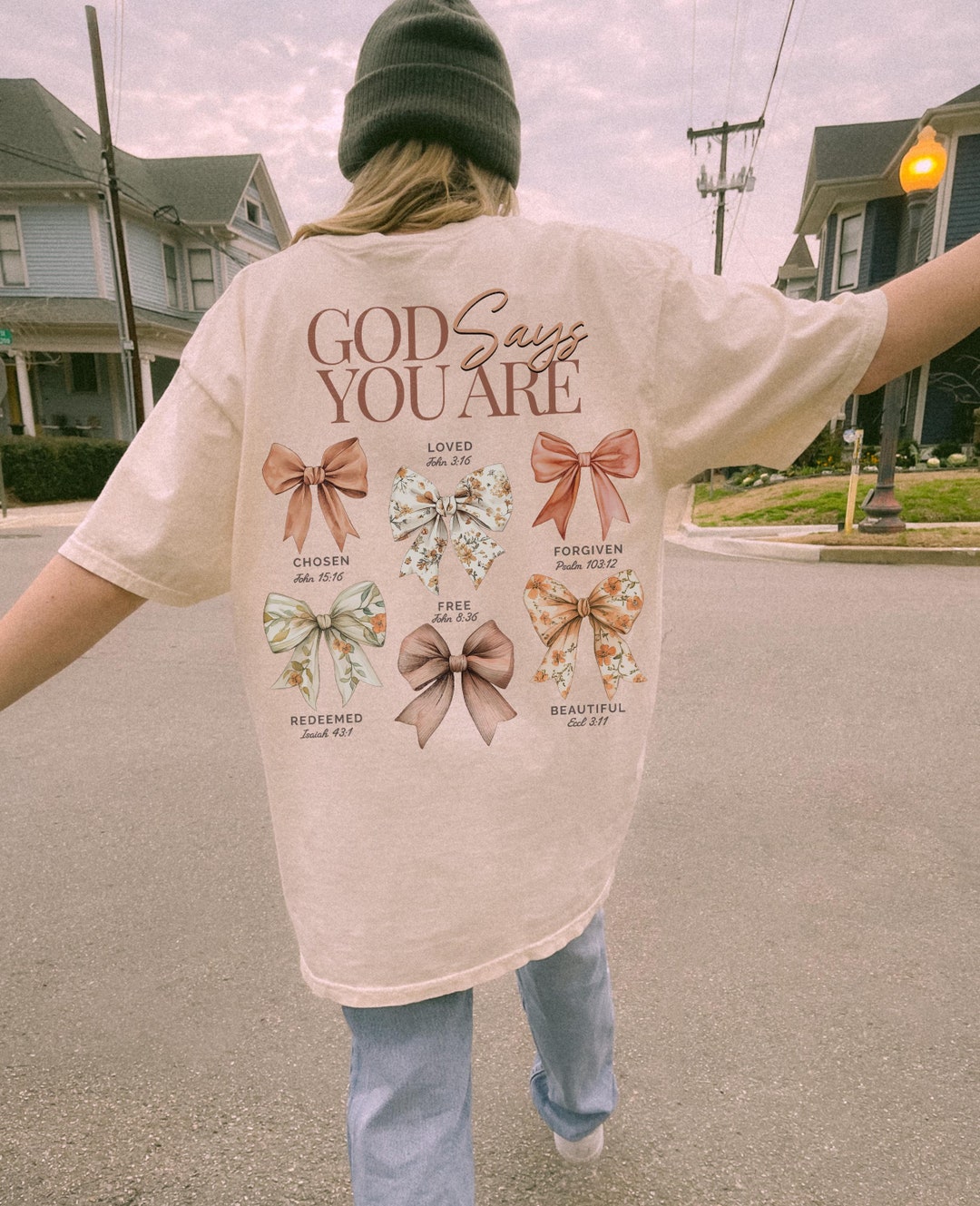 Christian Shirts Boho Christians T Shirts Bible Verse Shirt Trendy ...