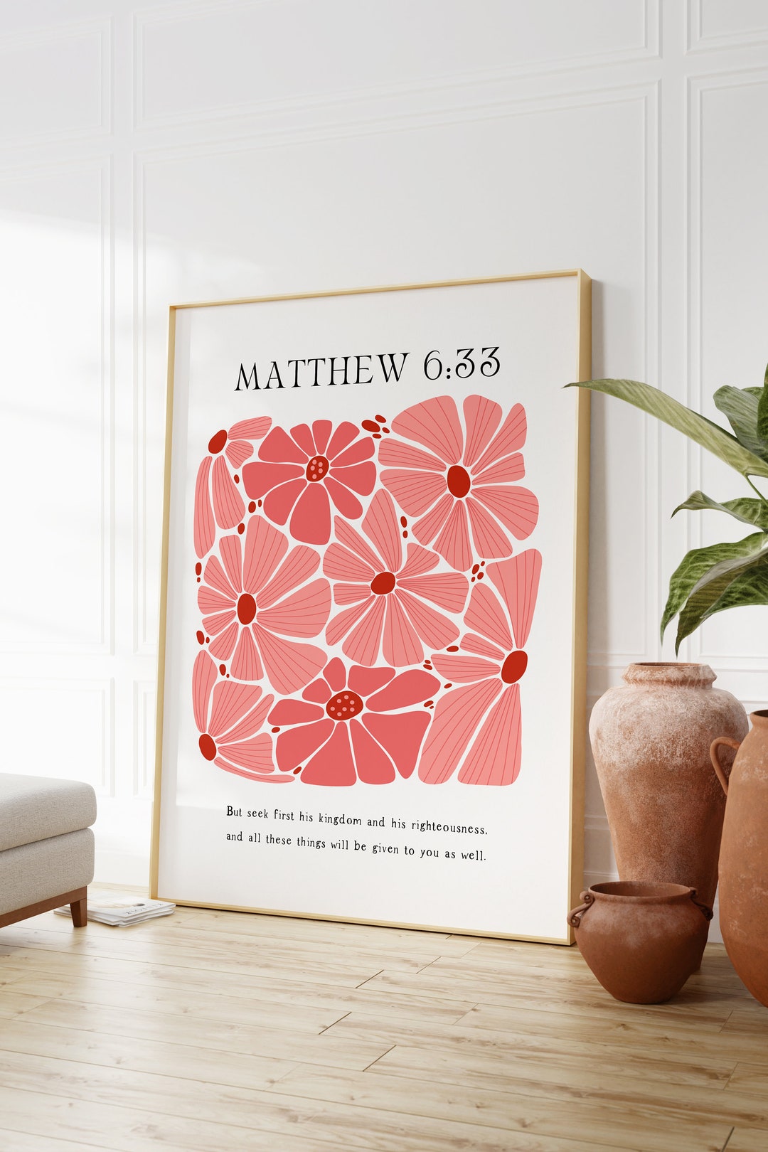 Christian Wall Decor Christianity Gift Religious Prints Christian Bible ...