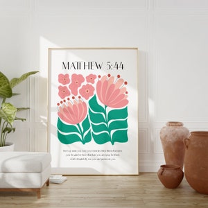 Christian Wall Decor Poster Christianity Gift Religious Prints ...