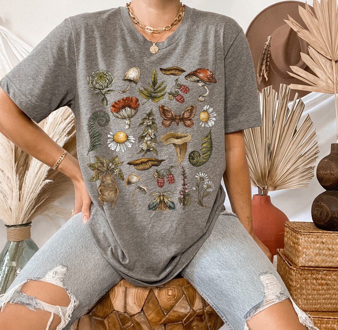 Cottagecore Shirt Outdoor Cottage Core T Shirt Goblincore Clothing ...