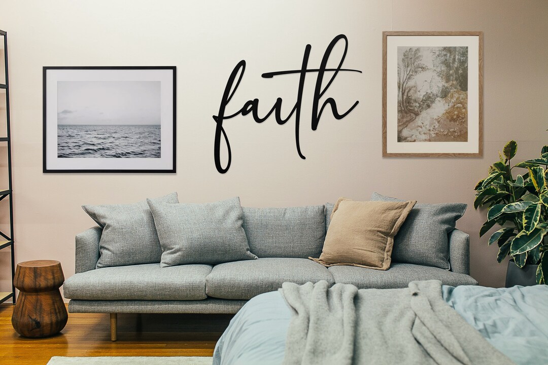 Bible Verse Wall Art Christian Metal Sign Laser Cut Wall Art Faith ...