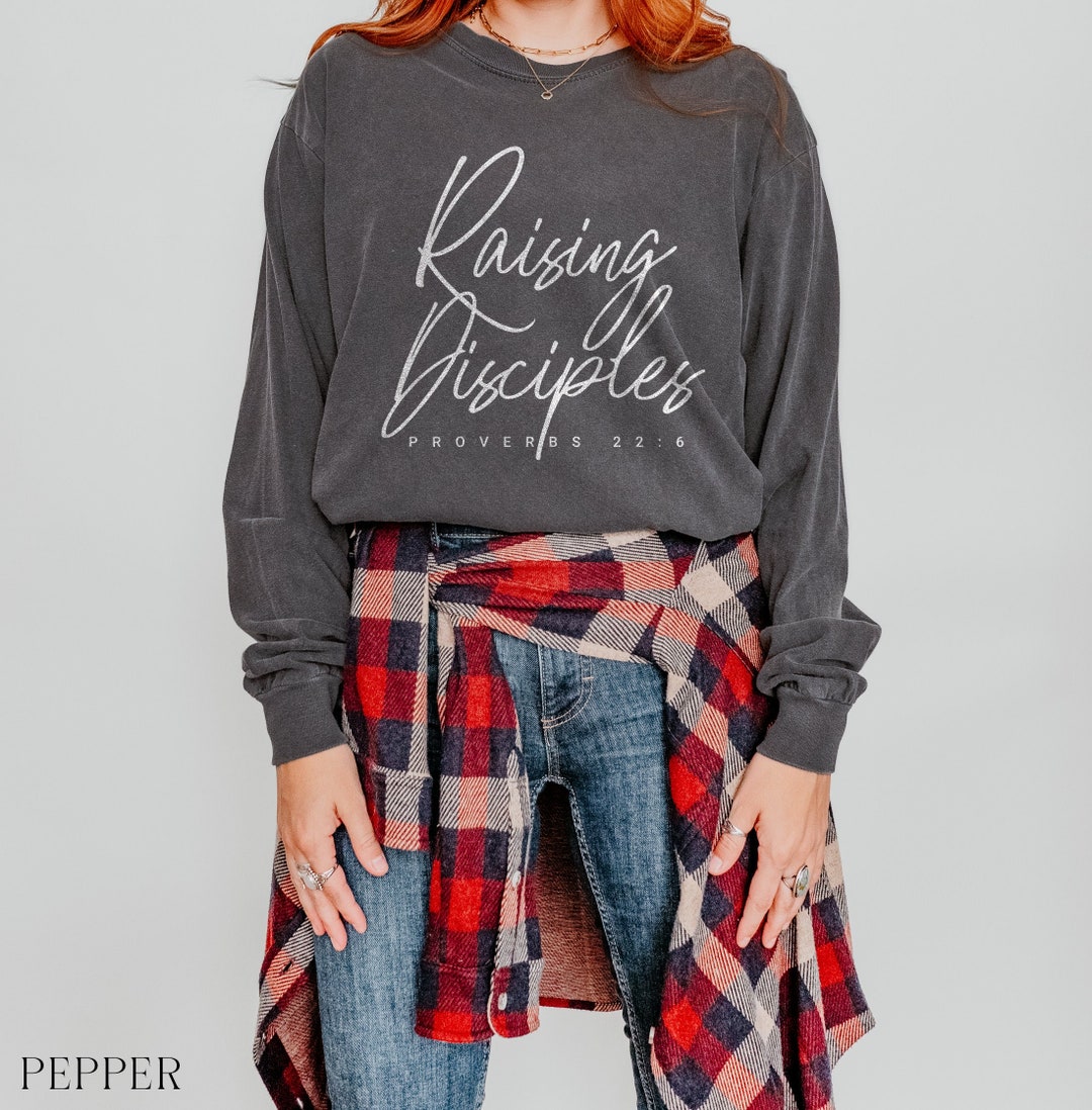 Christian Shirts Motherly Gift Comfort Colors Long Sleeve Bible Verse ...