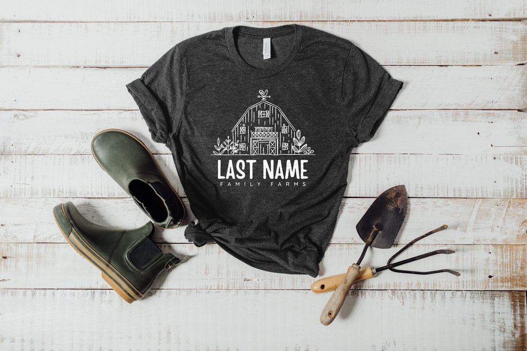 Custom Family Farm Shirt, Homestead Shirt, Farm Name Shirt, Gift for ...