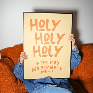 Holy is the Lord Almighty Poster Print Christian Wall Posters Bible ...