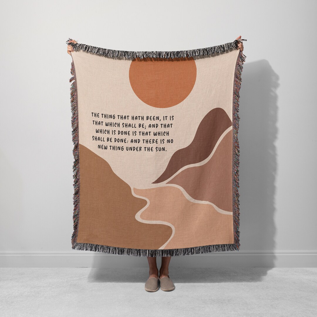 Christian Decor Cotton Woven Blankets Godly Gifts for Her Christian ...