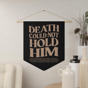 Christian Bible Verse Banner Custom Pennant Quote Canvas Flag Christian ...