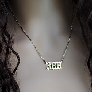18K Gold FILLED Angel Number Necklace, Personalized Gift, Angel Numbers ...