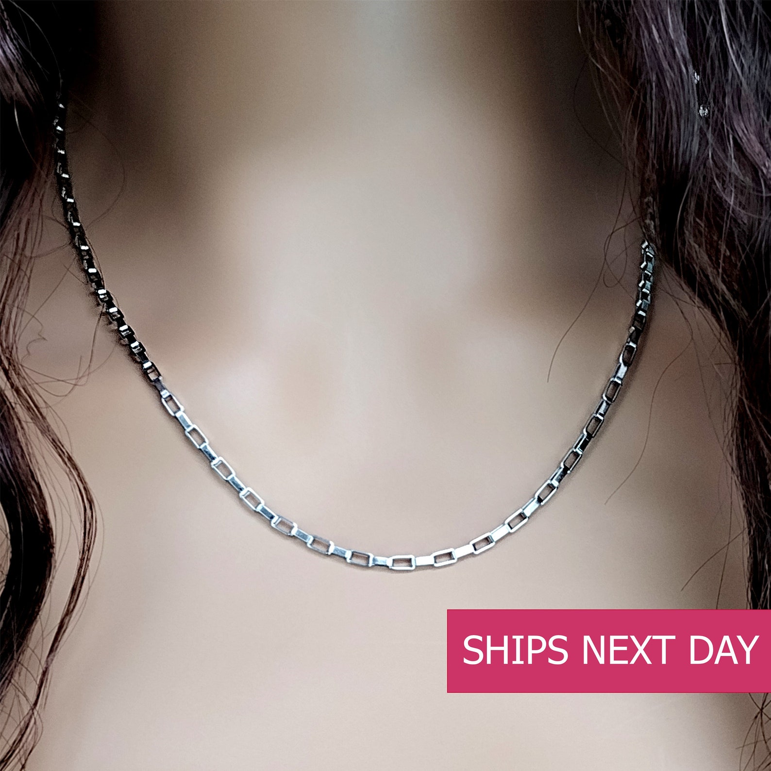 Tiny Link Necklace Tiny Link Chain Stainless Steel - Etsy