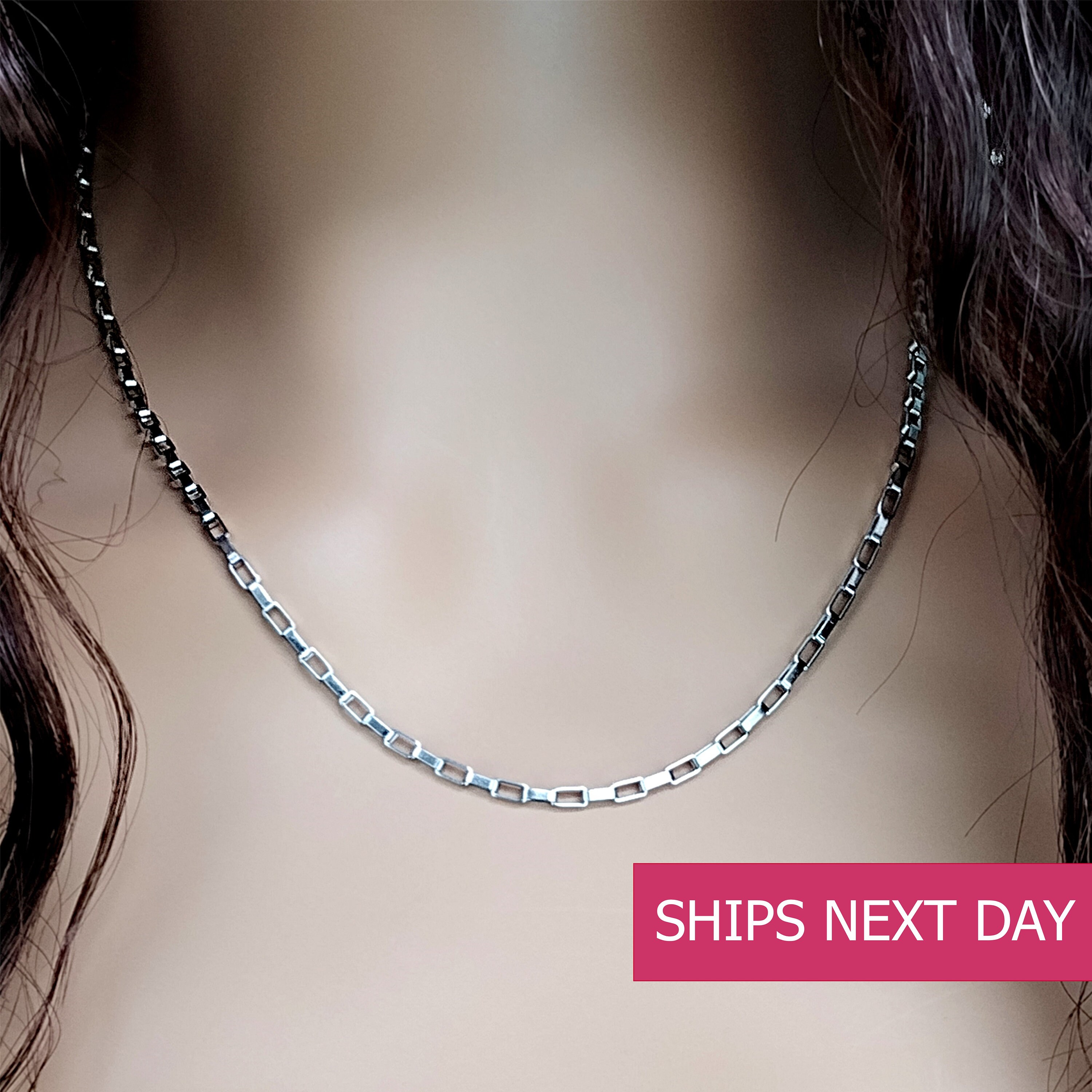 Tiny Link Necklace Tiny Link Chain Stainless Steel - Etsy