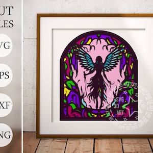 Caja de sombras de hadas SVG: Archivos 3D en capas para Cricut ...