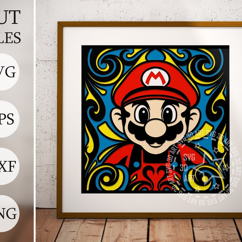 Mario Shadow Box - Etsy