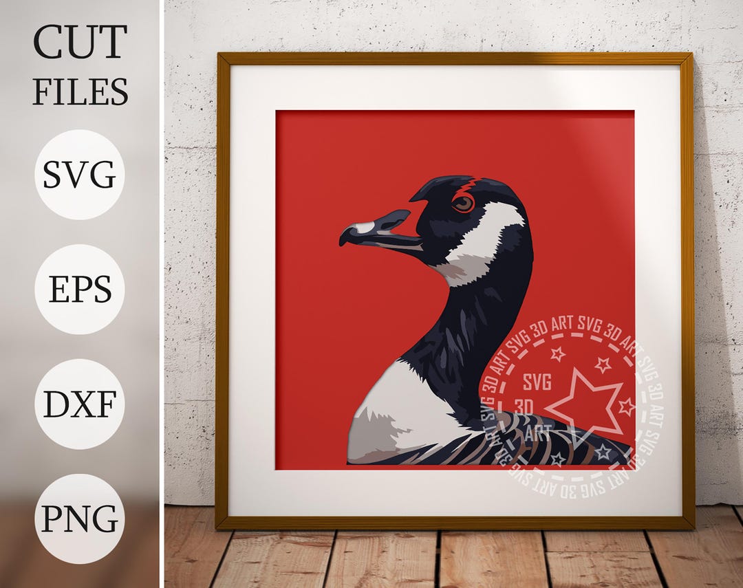 Canada Goose 3D Shadow Box SVG: Layered Cricut Files (digital Download ...
