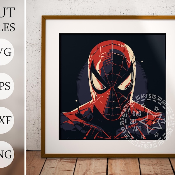 Spiderman Svg 3d Shadow Box Cricut - Etsy