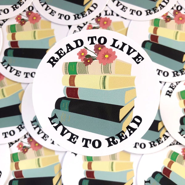 Read Sticker - Etsy