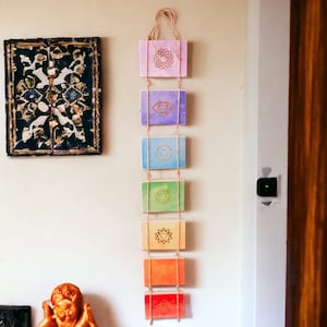 Handmade Chakra Wall Hanging Chakra Wall Art Chakra Art Colorful Chakra ...