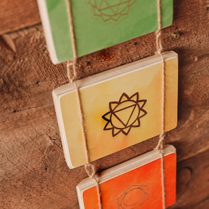 Handmade Chakra Wall Hanging Chakra Wall Art Chakra Art Colorful Chakra ...