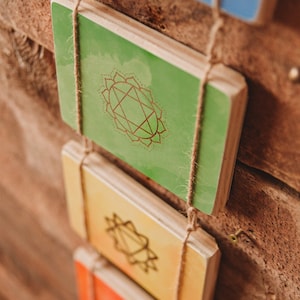 Handmade Chakra Wall Hanging Chakra Wall Art Chakra Art Colorful Chakra ...