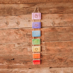 Handmade Chakra Wall Hanging Chakra Wall Art Chakra Art Colorful Chakra ...