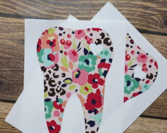 Tooth Sticker, Tooth Decal, Dental Assistant Stickers, Dental Hygienist ...