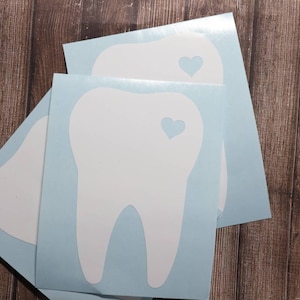 Tooth Sticker Tooth Decal Dental Assistant Stickers Dental | Etsy
