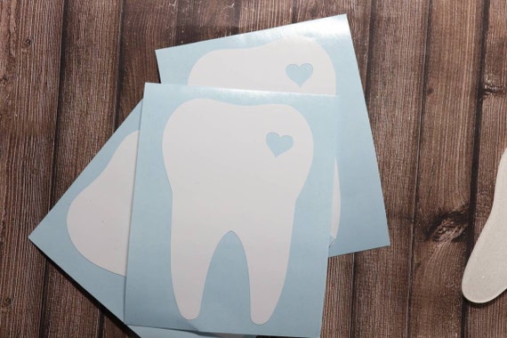 Tooth Sticker Tooth Decal Dental Assistant Stickers Dental | Etsy