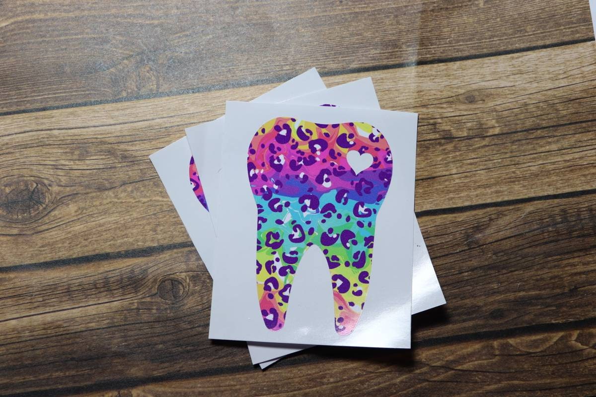 Tooth Sticker, Tooth Decal, Dental Assistant Stickers, Dental Hygienist ...