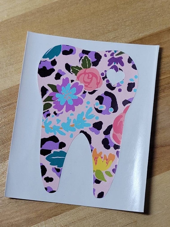 Tooth Decal Tooth Sticker Dental Assistant Stickers Dental | Etsy