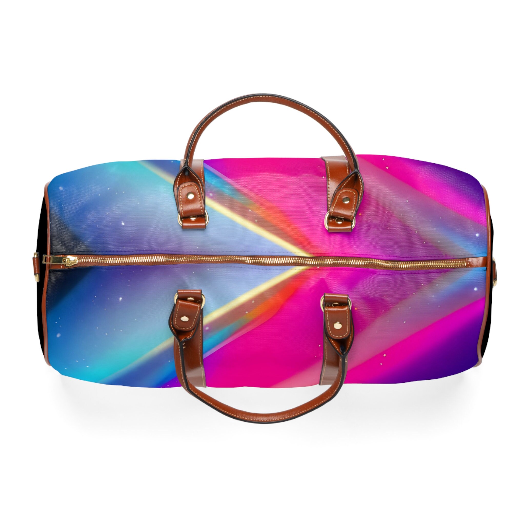 Galactic Space Rainbow Suitcase, Waterproof Weekender Travel Bag ...