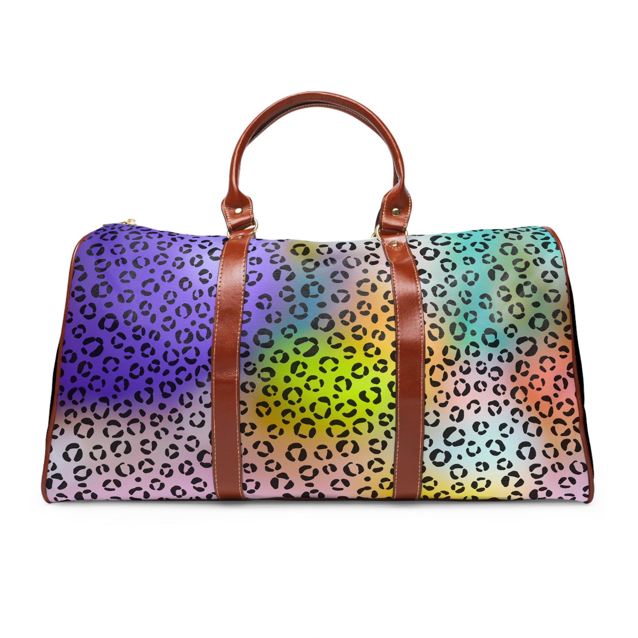 Cheetah Print, Waterproof Weekender Travel Bag, Overnight Bag, Duffle ...