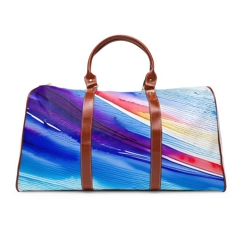 Colorful Blue, Purple, Pink | Waterproof Weekender Travel Bag ...
