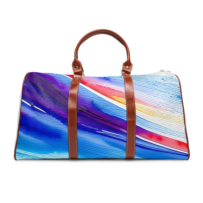 Colorful Blue, Purple, Pink | Waterproof Weekender Travel Bag ...