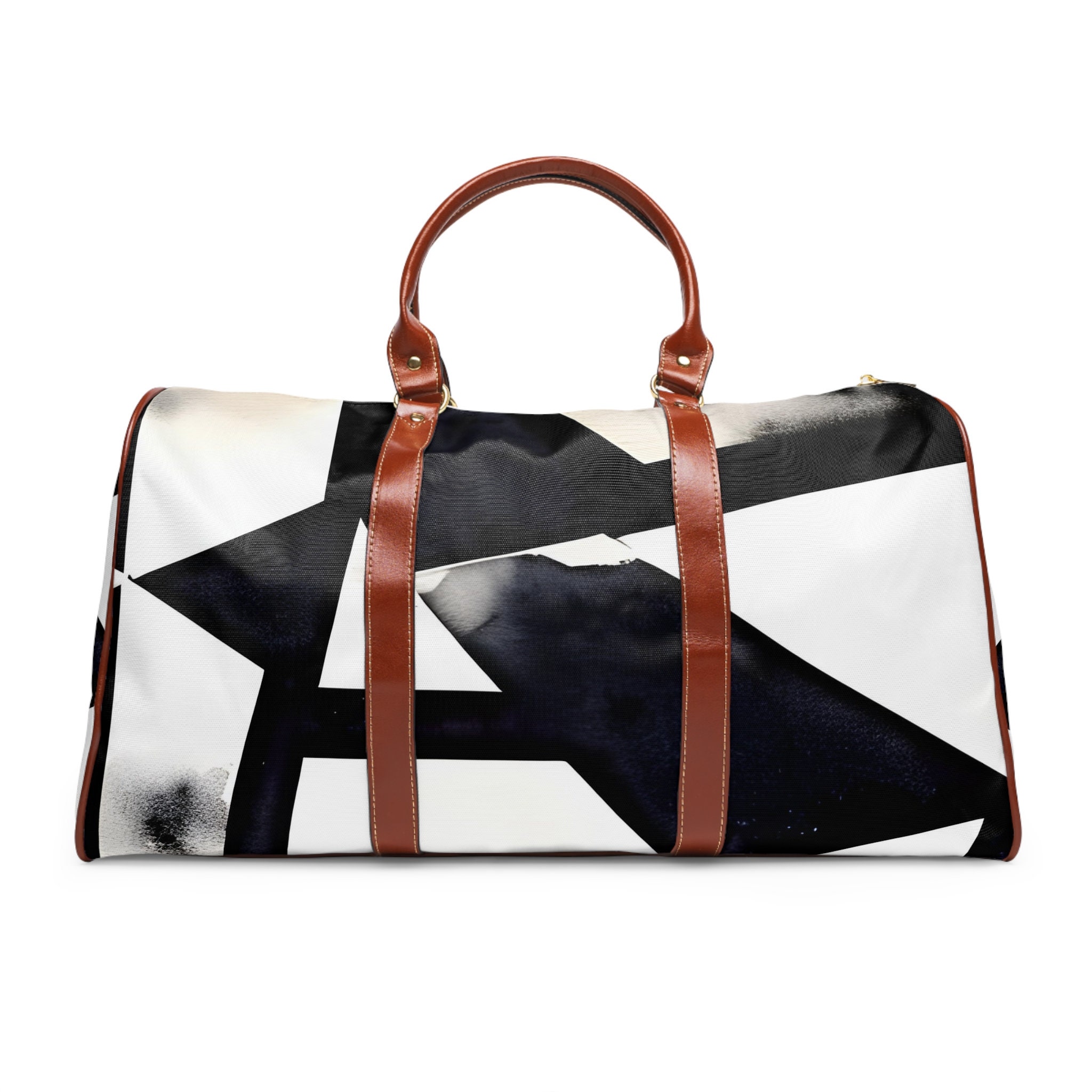 Black and Tan | Waterproof Weekender Travel Bag |overnight Bag | Duffle ...