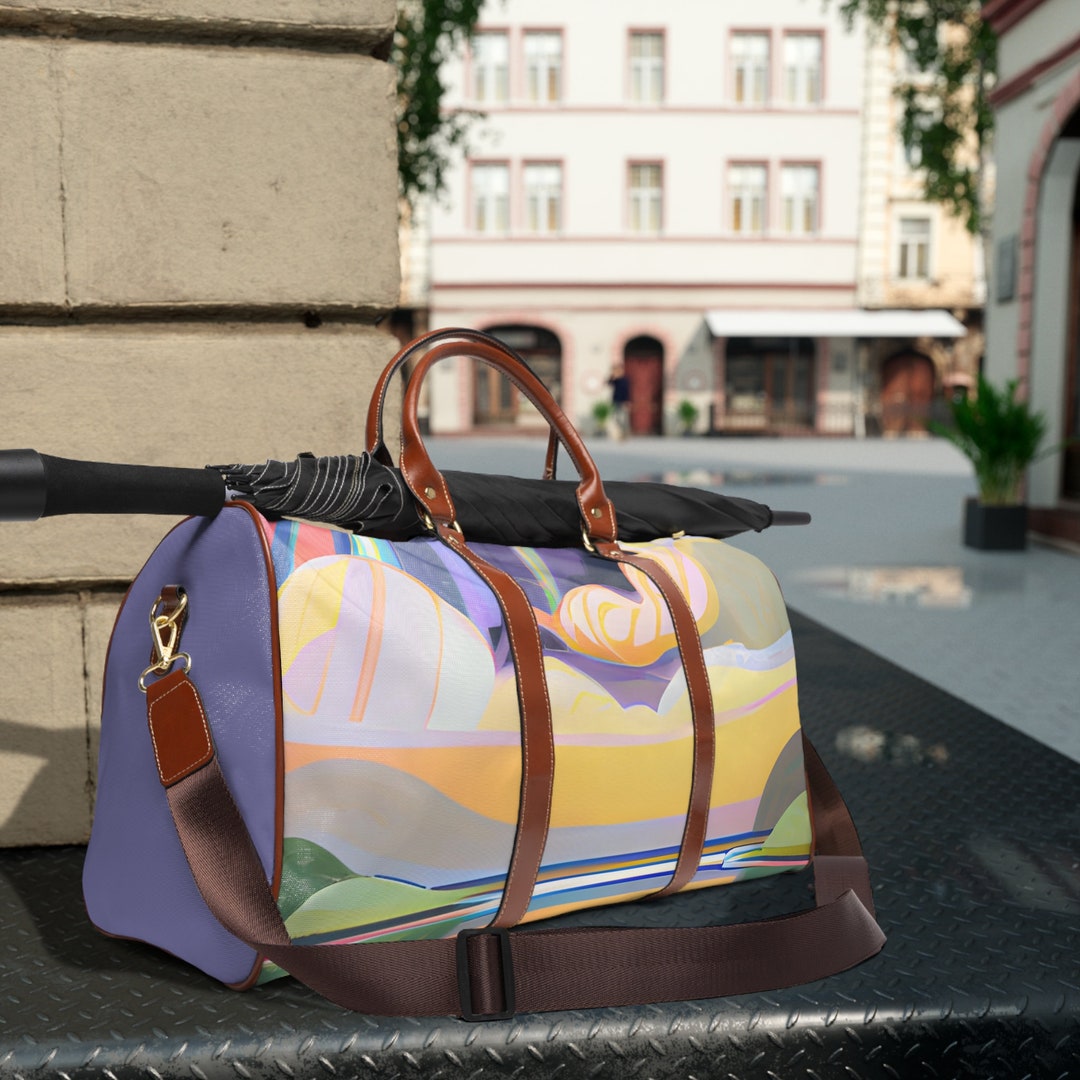 Watercolor Painting Suitcase, Waterproof Weekender Travel Bag ...