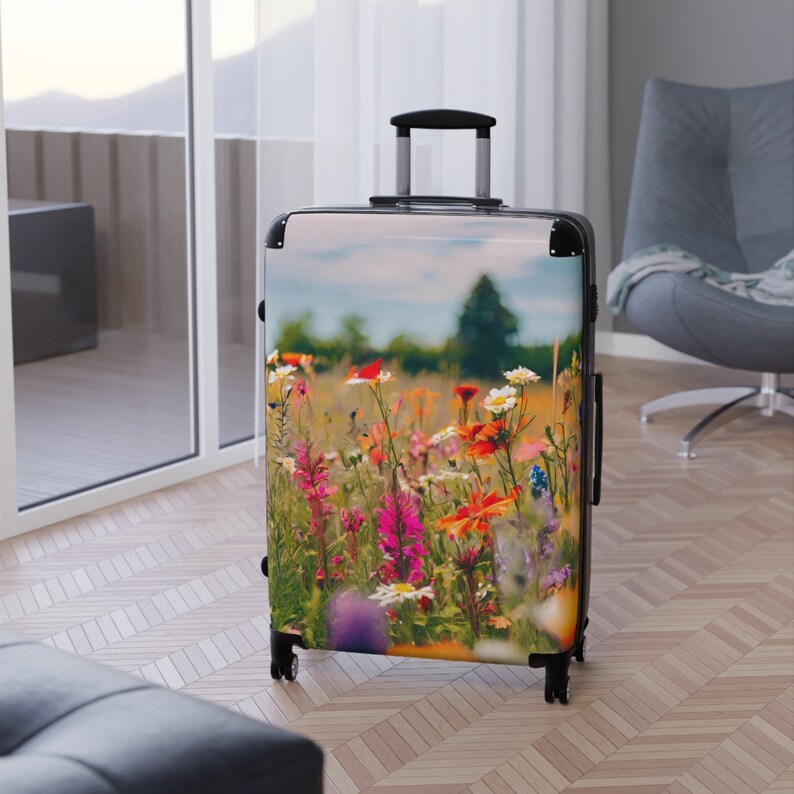 Flowers | Suitcase | Travel Gear | Carry on Bag | Checked Luggage ...