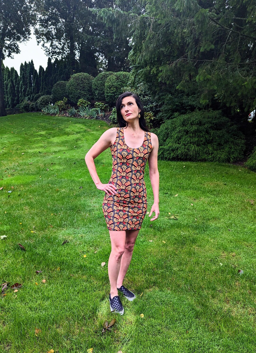 Monarch Dress Butterfly Print Dress Butterflies Dress - Etsy