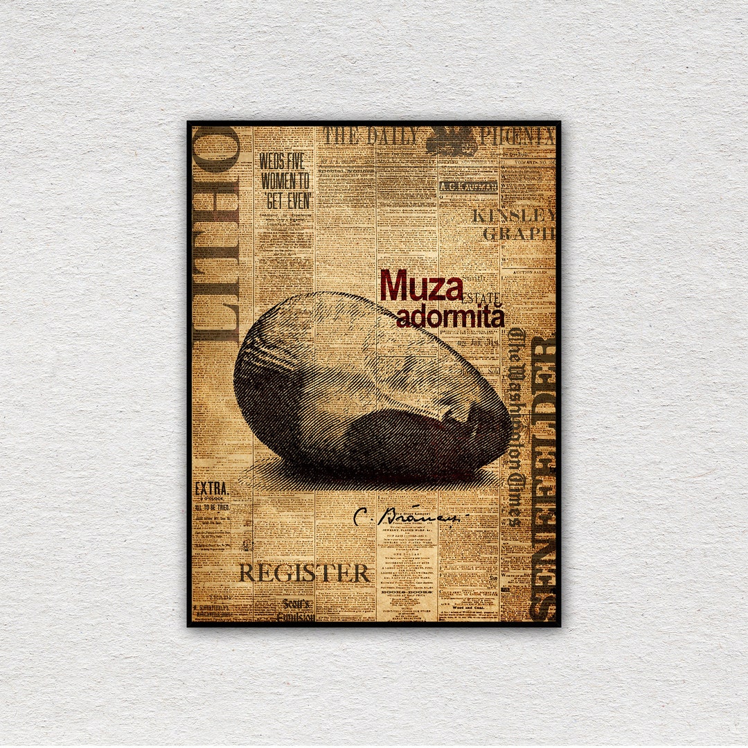 Sleeping Muse, Constantin Brancusi, Original Poster, Illustration ...