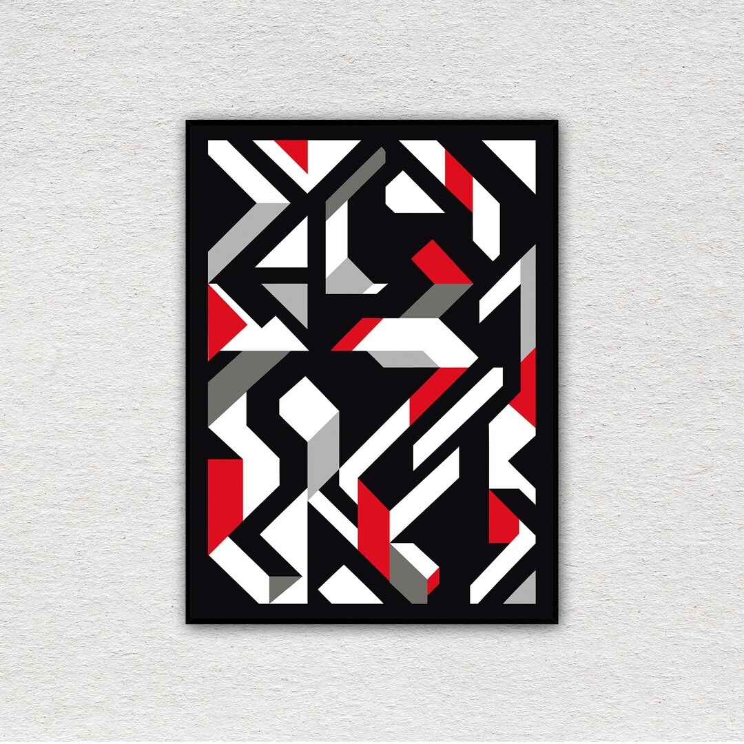 Neo Bauhaus Poster (no. 1), Bauhaus Poster, Futuristic Poster ...