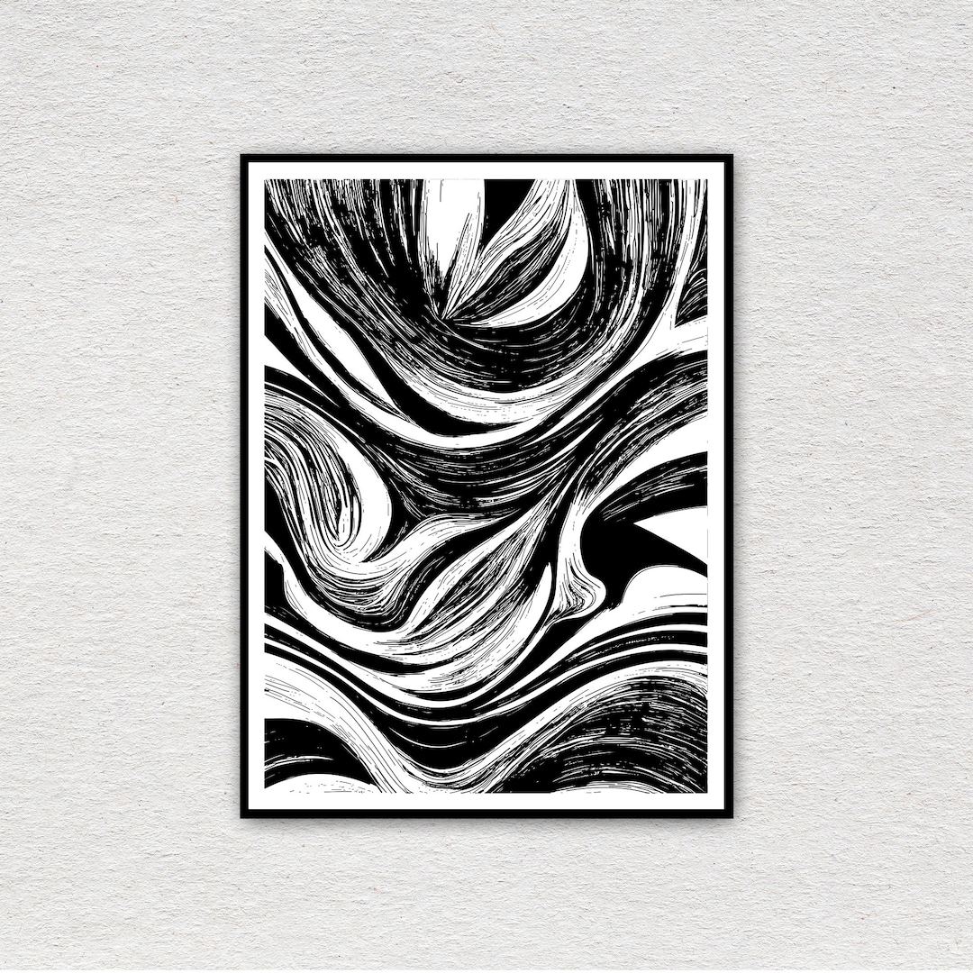 Abstract Poster (no. 4), Organic Texture, Marble Poster, Minimalist ...