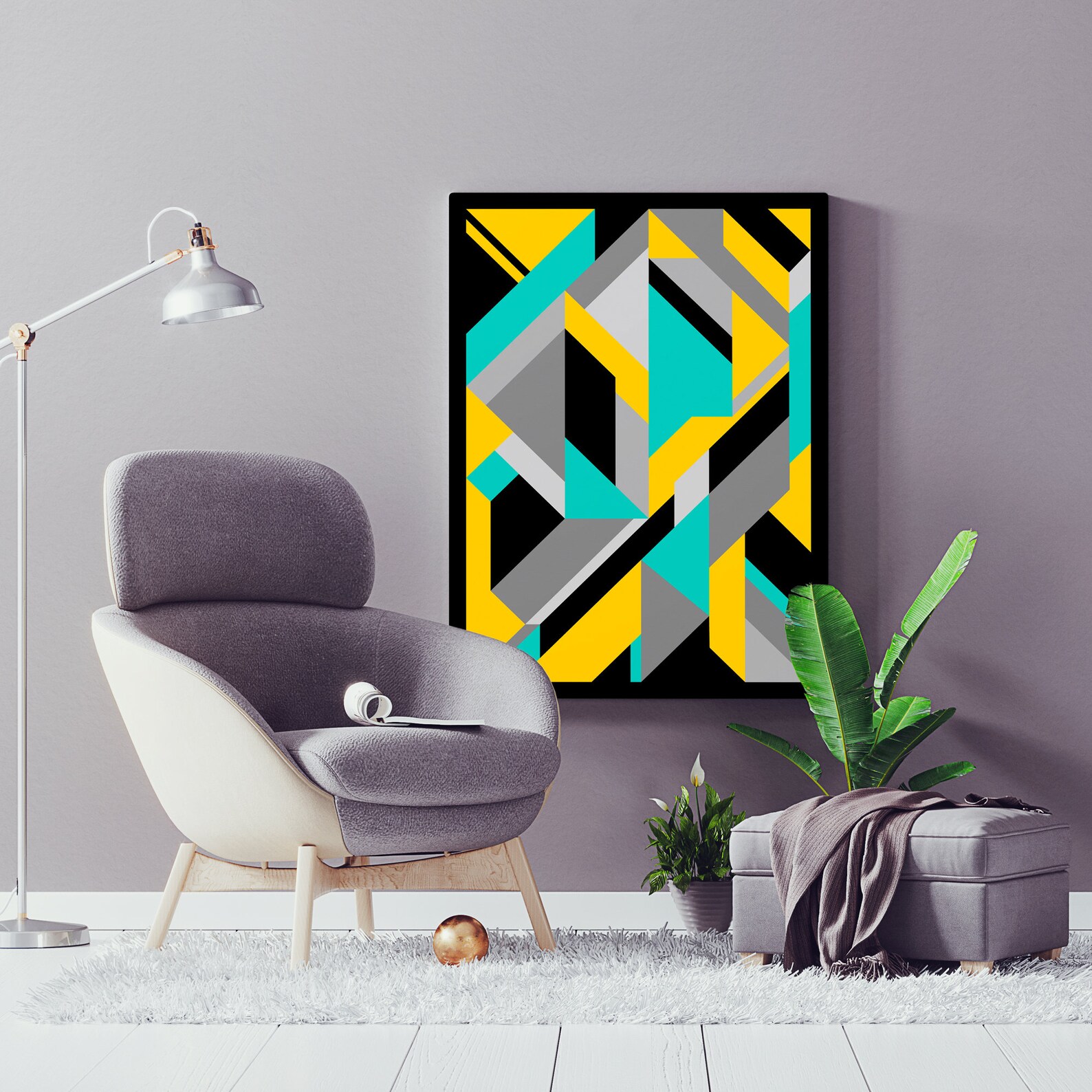 Neo Bauhaus Poster (no. 3), Bauhaus Poster, Futuristic Poster ...