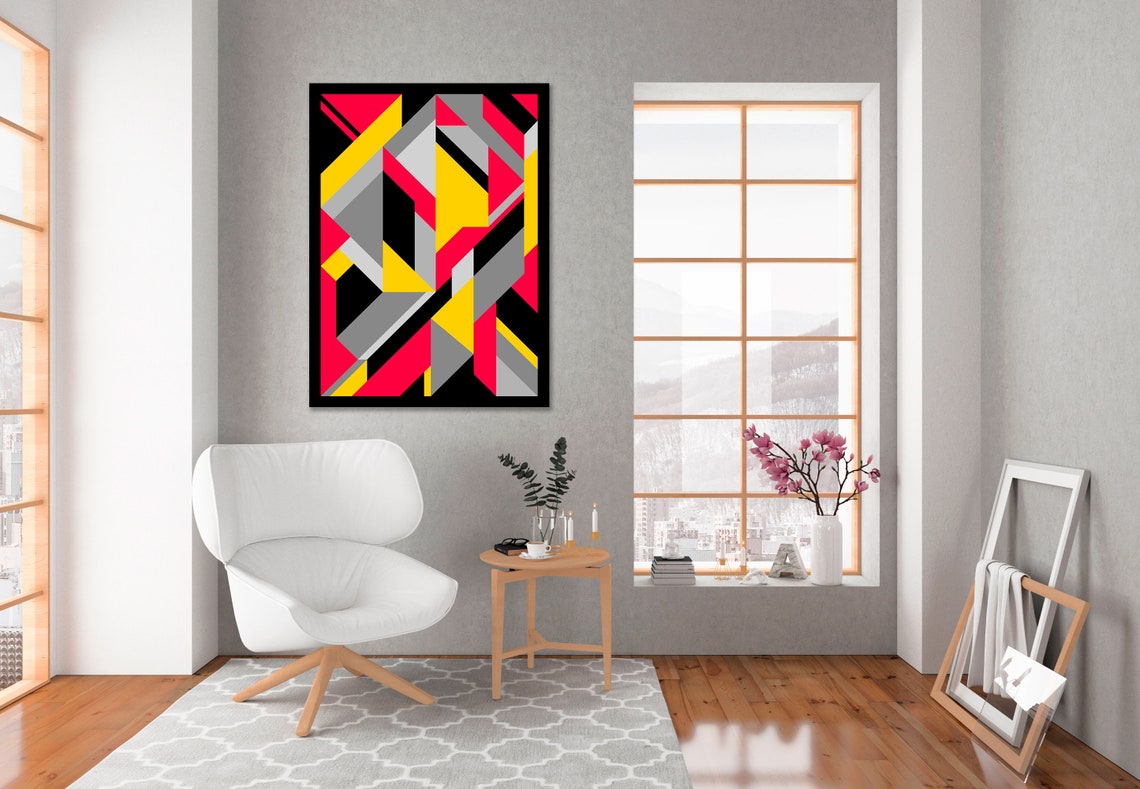 Neo Bauhaus Poster (no. 3), Bauhaus Poster, Futuristic Poster ...