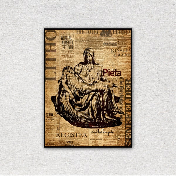 Michelangelo Pieta Wall Art - Etsy