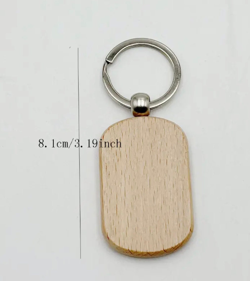 Laser Engraved Idaho Wood Keychain - Etsy