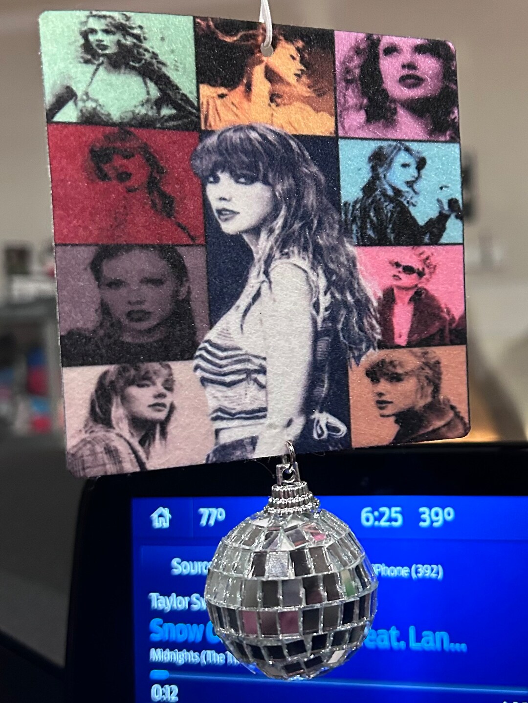Taylor Swift Disco Ball Car Dangler - Etsy
