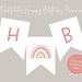 Boho Birthday Banner, String Banner, Printable Dovetail Banner, Rainbow ...