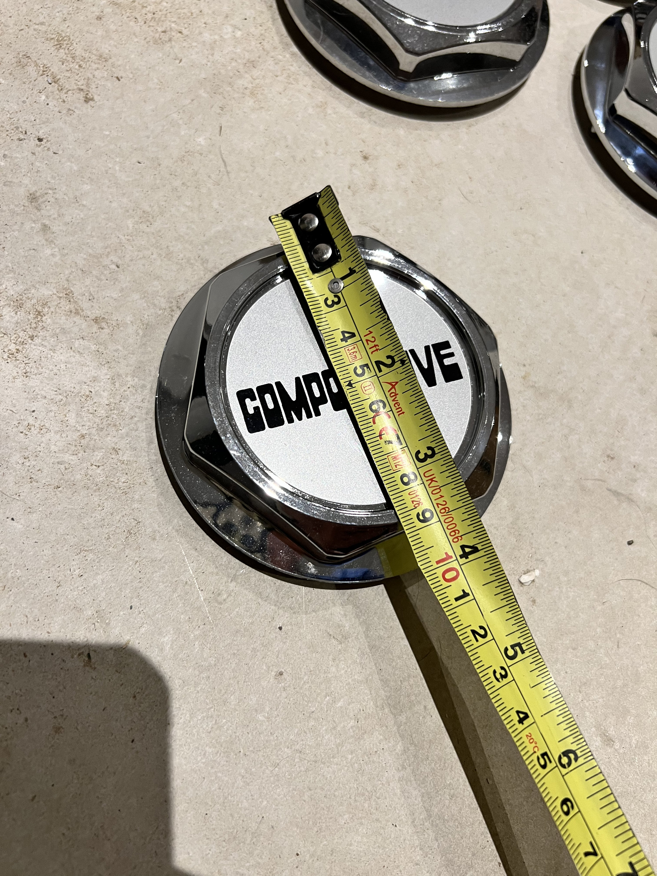 New Old Stock Genuine Compomotive Silver Black Centre Cap Decals (4) - Etsy