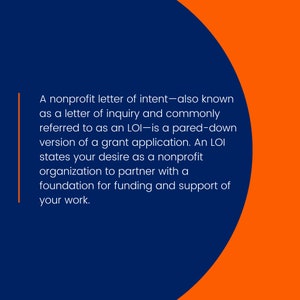 Nonprofit Grant Letter of Interest LOI Template Grants Grant Proposal ...