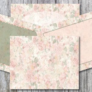 Digital Background Paper | Printable Downloadable Full 8.5x11" Sheets ...