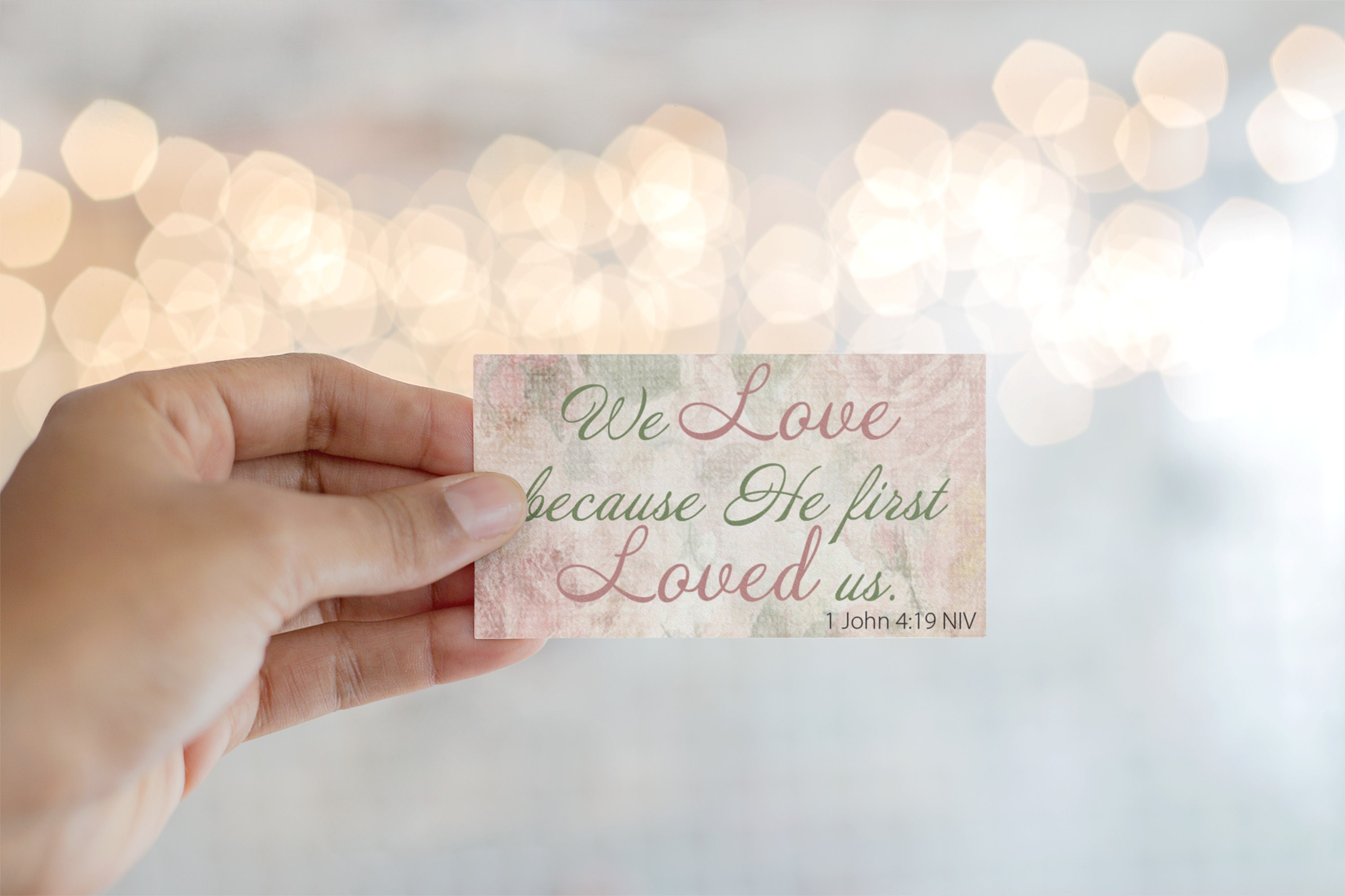 Bible Love Verses | Scripture Memory Printable Downloadable 2”x3.5 ...